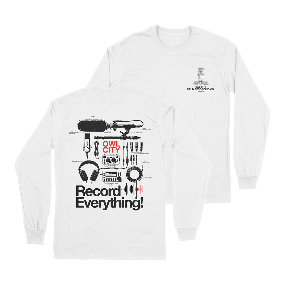 Record Everything Long Sleeve – Owl City Official Merchandise